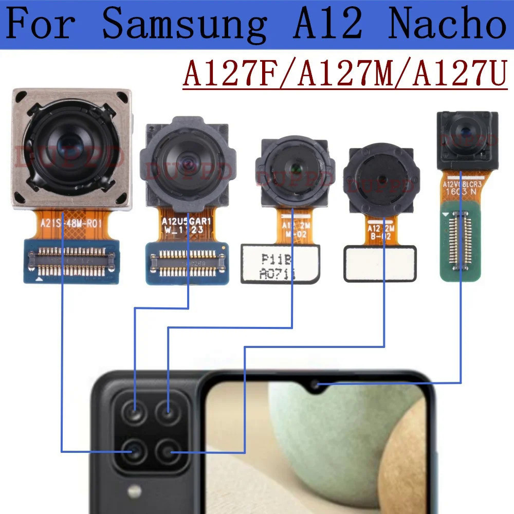 Front Rear Camera For Samsung Galaxy A12 Nacho A127 A127F A127U Back ...