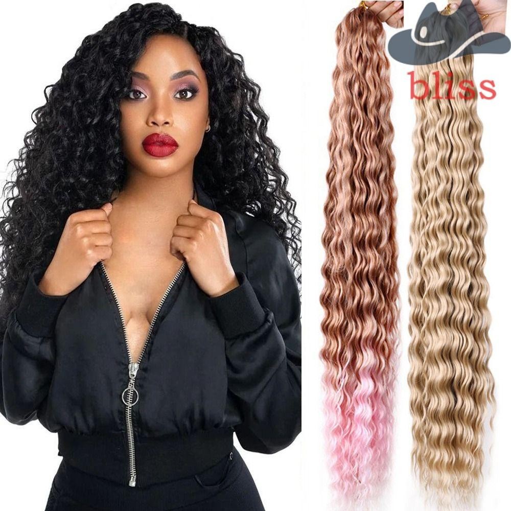 BLISS Twist Crochet Hair, Afro Curly Hair Deep Wave Braiding Hair ...