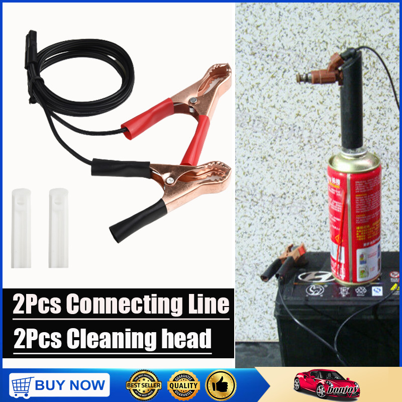 GG+Car Fuel Injector Flush Cleaner Adapter Cleaning Tool Set Nozzle DIY ...