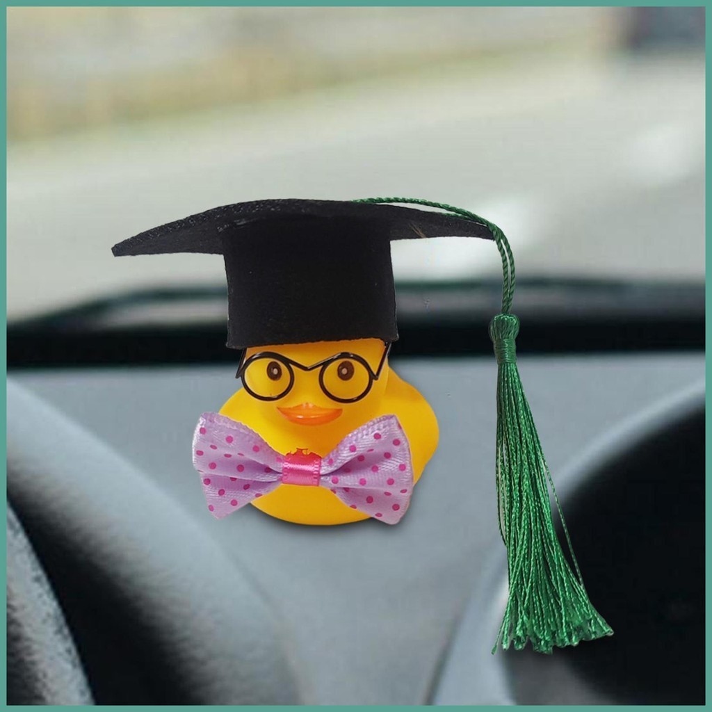 Graduation Ducks 2024 Toy Duck Car Ornament Adorable Unique Car Duck ...