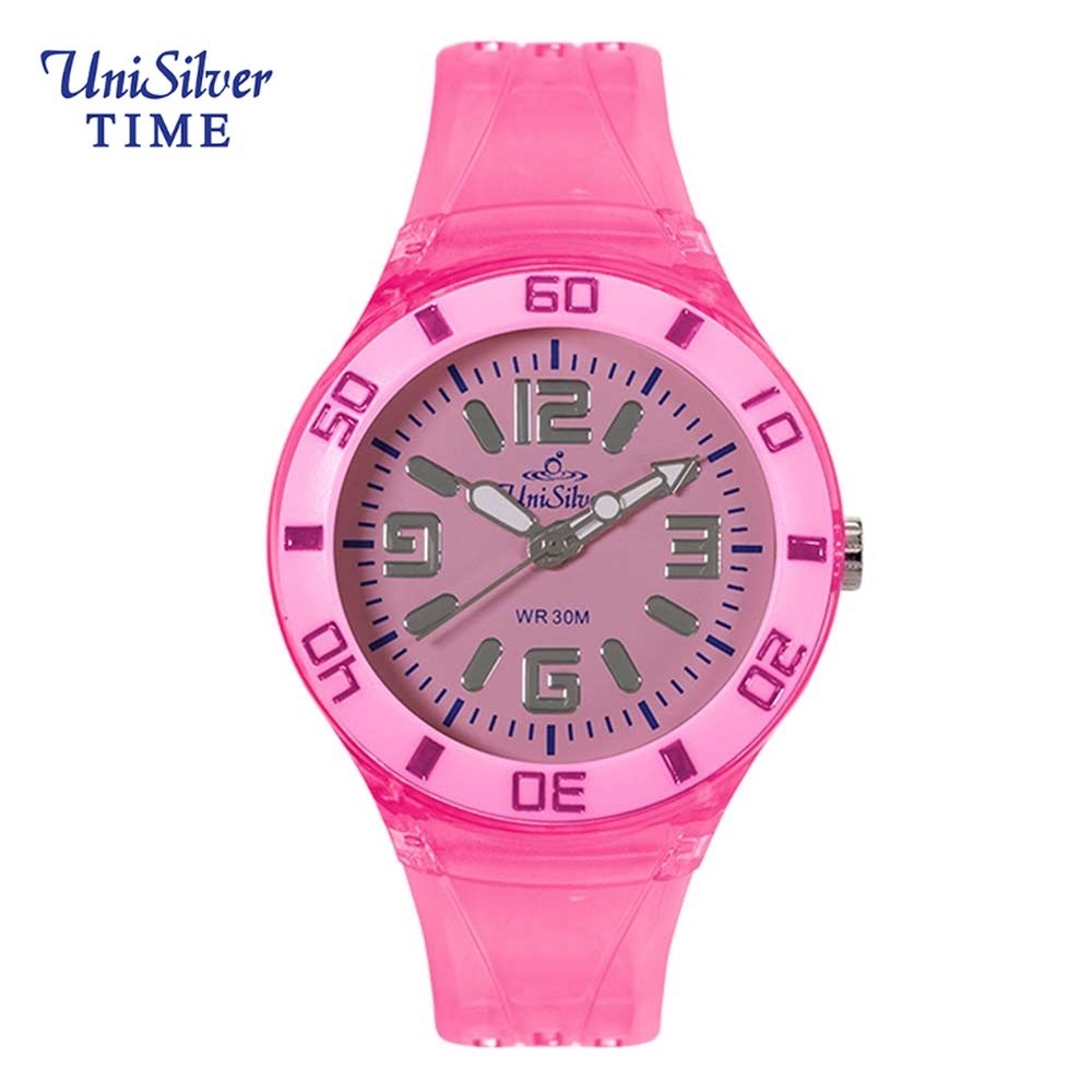UniSilver TIME ZESTY Women's Analog light Pink Rubber KW1543-2016 Watch ...