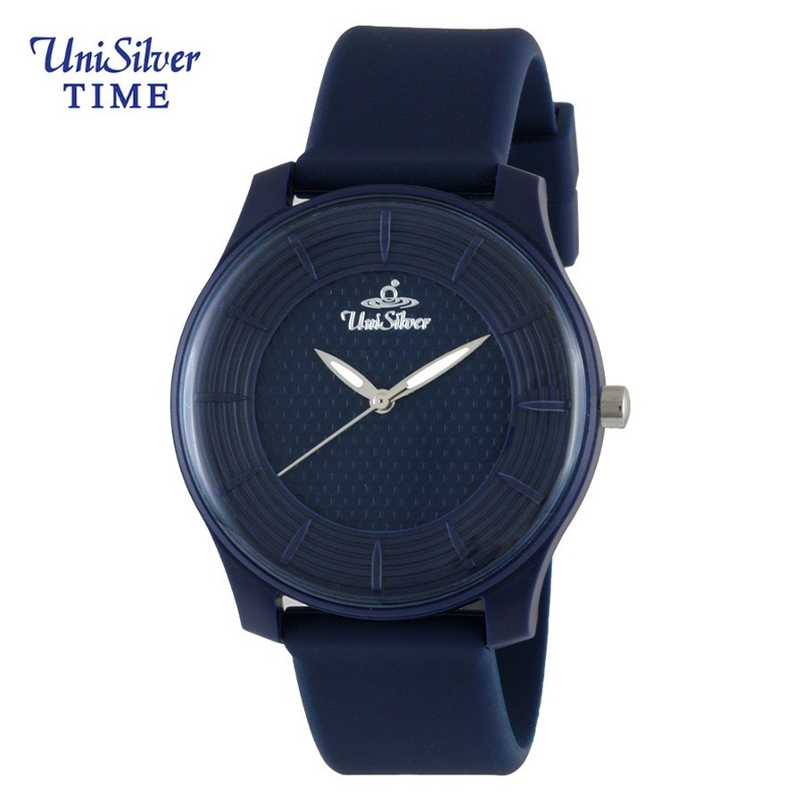 UniSilver TIME OPSIS HIVE Men's Large Analog Navy Blue Rubber KW3418 ...