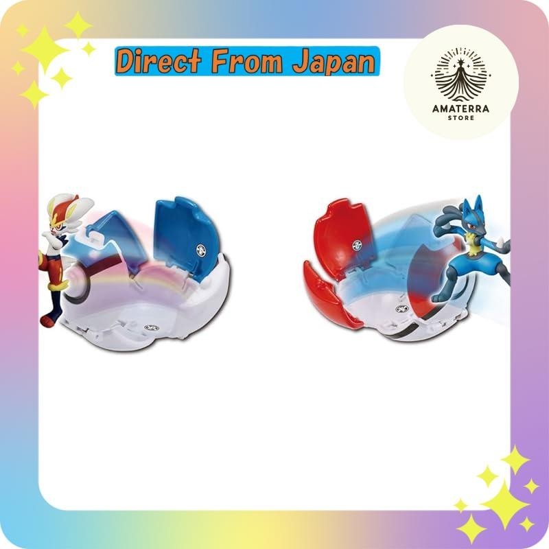 Pokemon Monster Mon Colle Pokéderze Satoshi VS Gou (Lucario : Aceburn ...