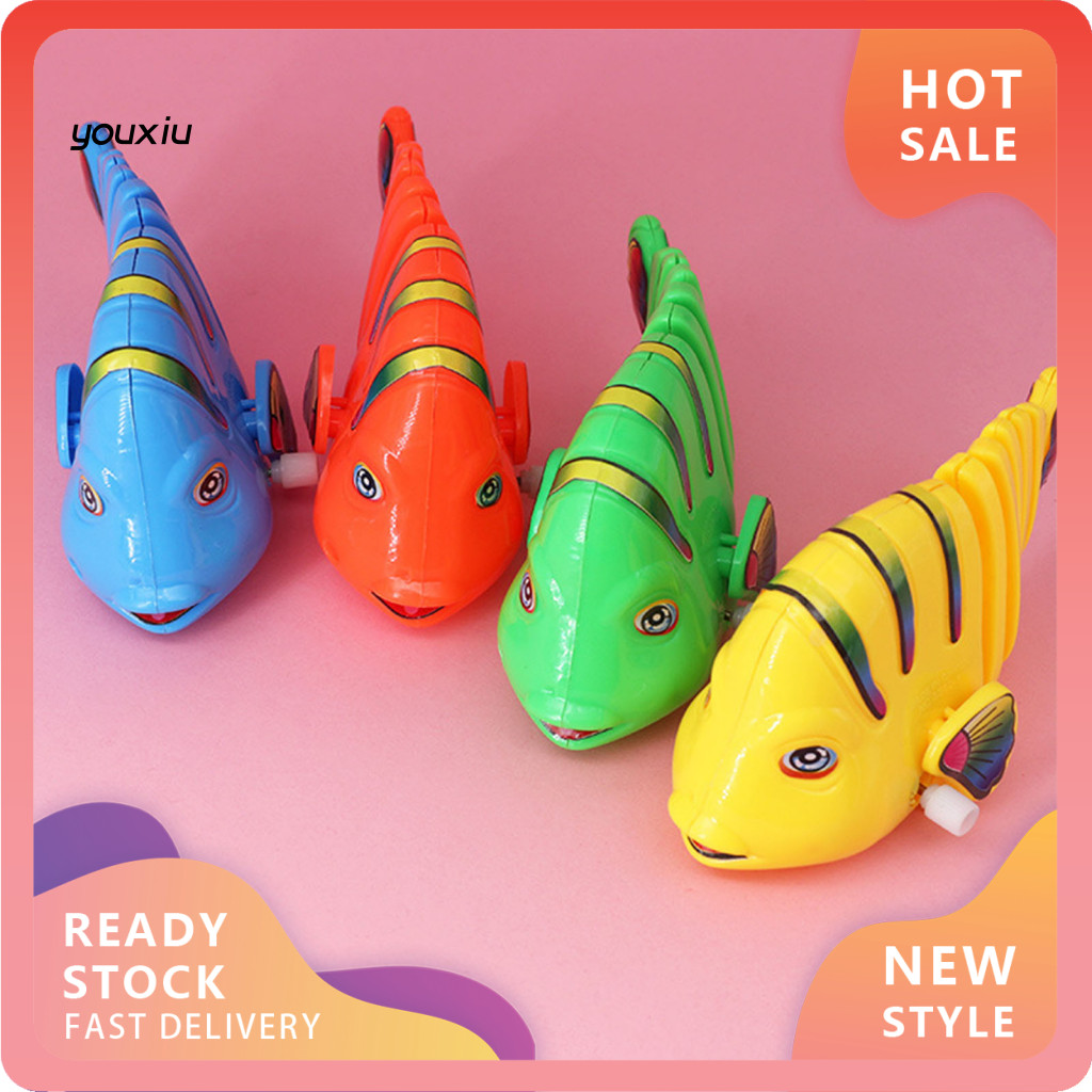 YX Wind-up Fish Toy Clockwork Toy Swinging Fish Toy for Kids Portable ...