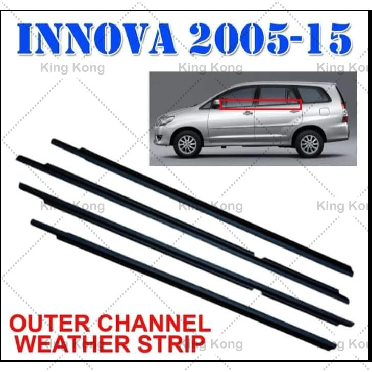 Universal Toyota Innova 2005-2015 car door window weatherstrips trim ...