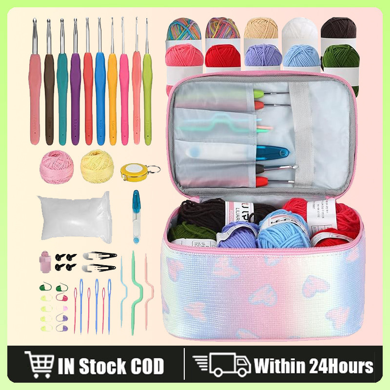 Beginner Crochet Kit For Adults Knitting Starter Kit Adults And Kids ...