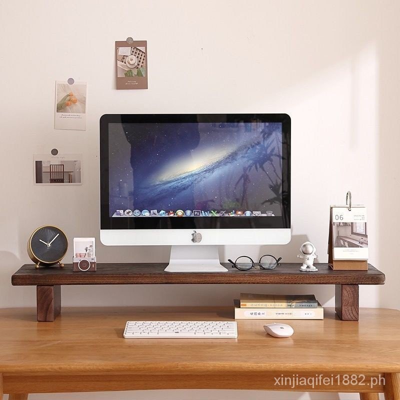 Desktop Notebook Computer Riser Solid Wood Screen Monitor Laptop ...
