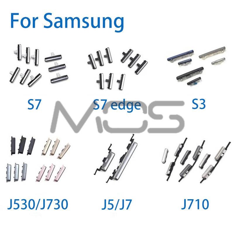 Side Button For Samsung J5 J7 2016 J510 J710 S3 S7 Edge / J5 J7 2017/J5 J7 2015 Power Volume ...