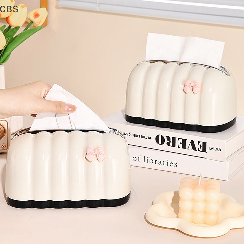 CBS Simple Shell Shape Spring Lifg Tissue Box Desktop Pumping Paper Box ...