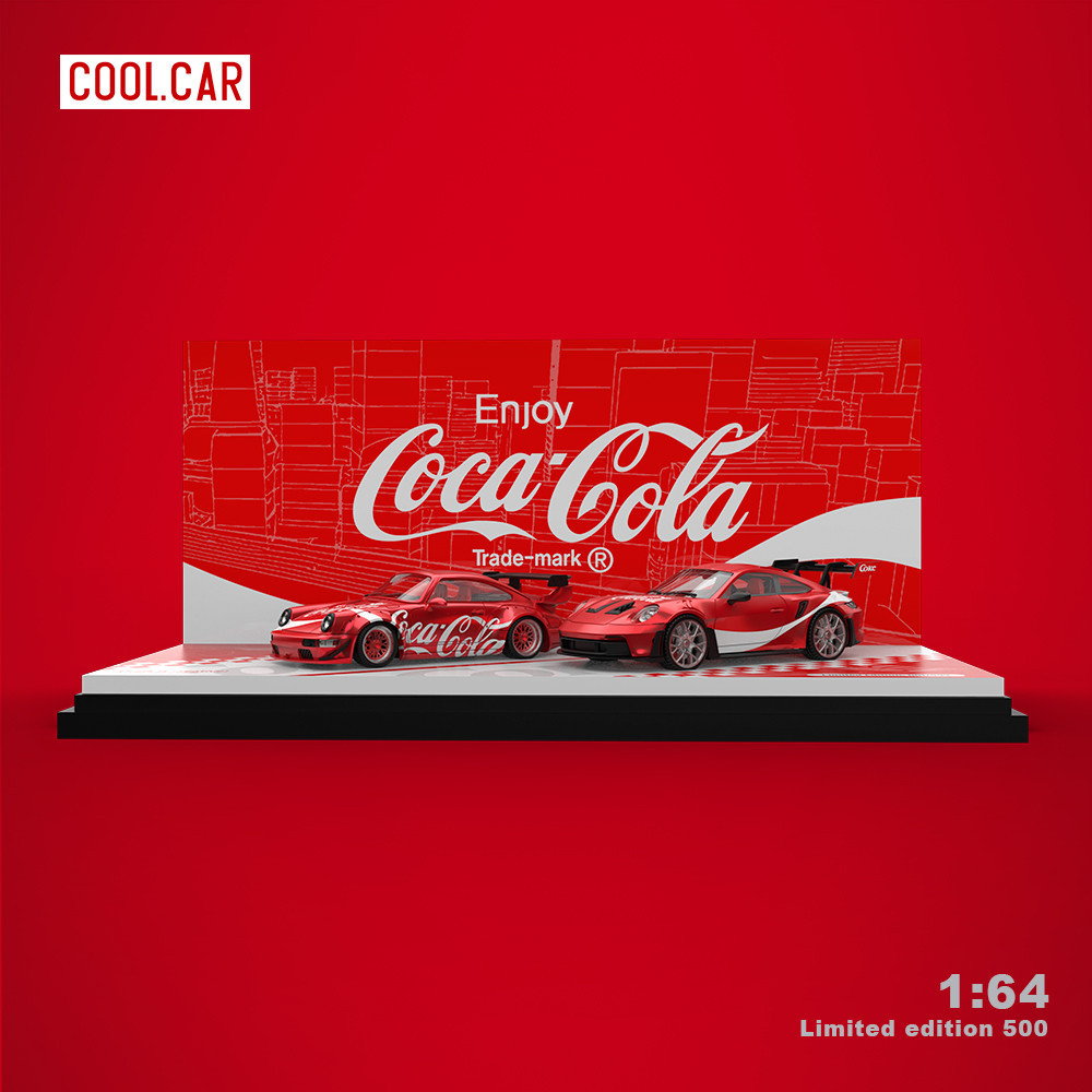 Coolcar1: 64 Porsche 964 992 Modified Sports Car Coca-Cola Set ...