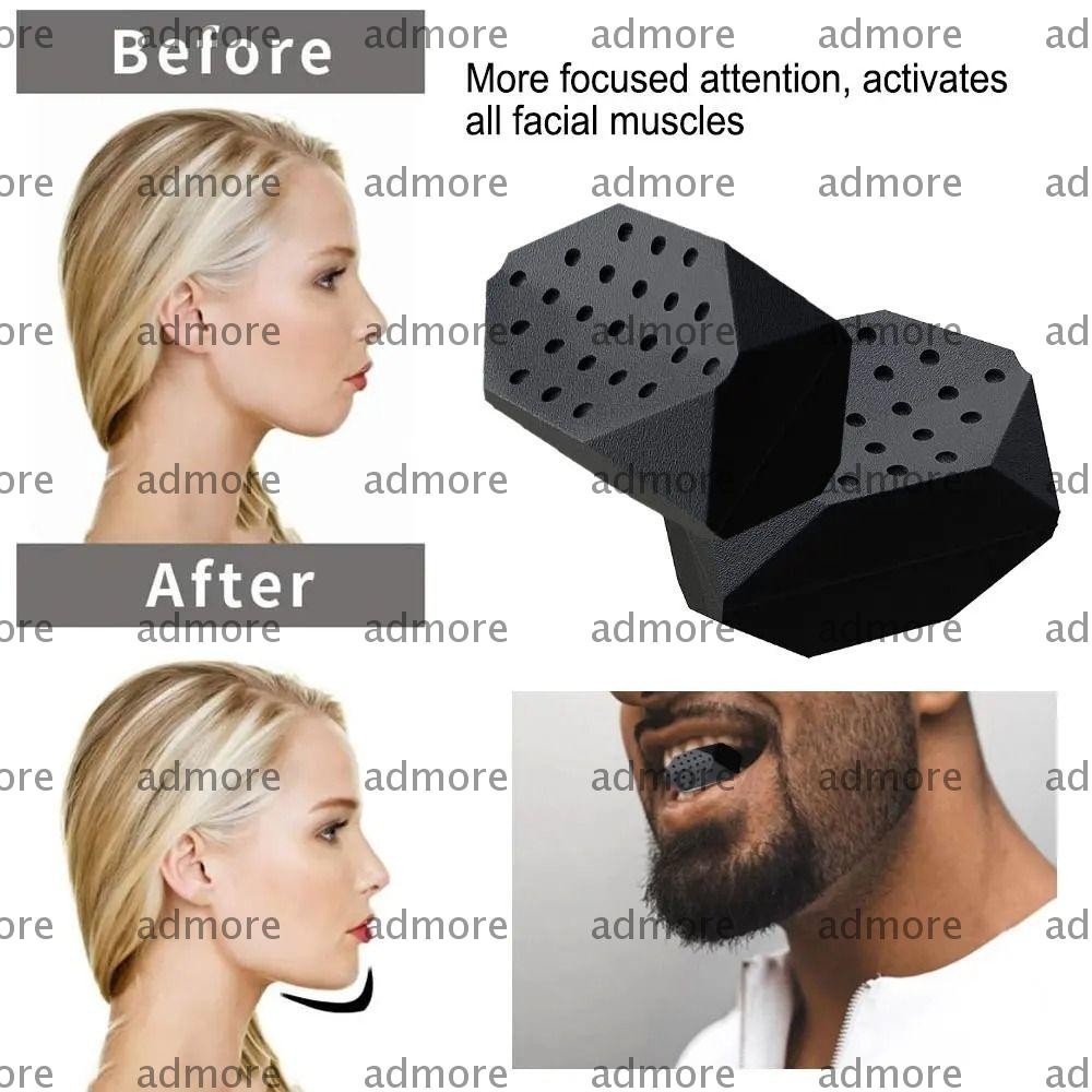 ADMORE Jaw Exerciser, Portable 40/50/60Lbs Redefine Jawline Trainer ...