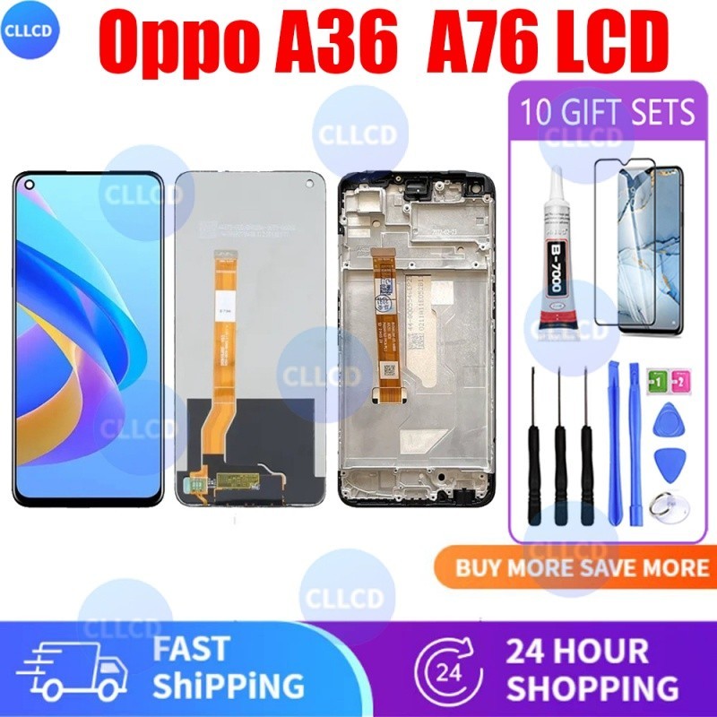 For Oppo A76 A36 LCD Display Screen Assembly For Replacement | Shopee ...