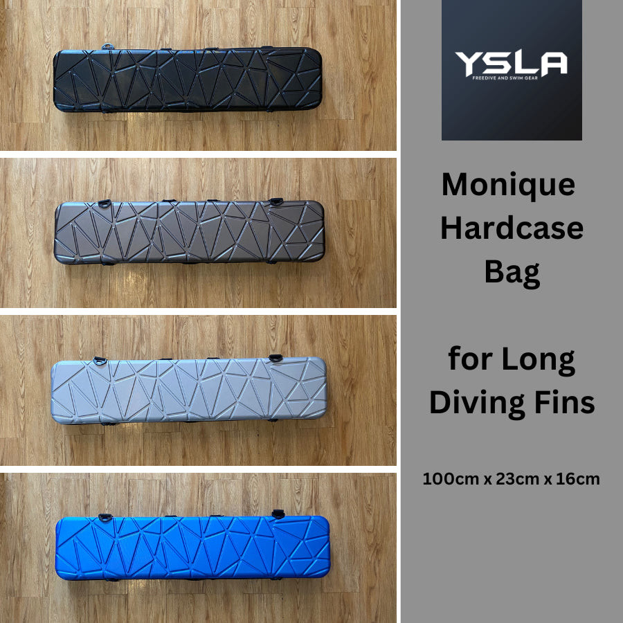 Monique Long Hard case bag Freediving Long Fin Bag Luggage | Shopee ...