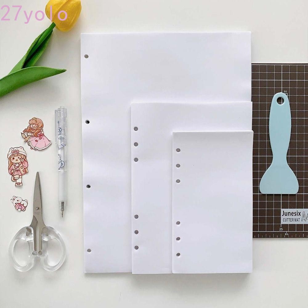 YOLO White Release Paper, A4 A5 A6 40 Sheets Loose Leaf Storage Book ...