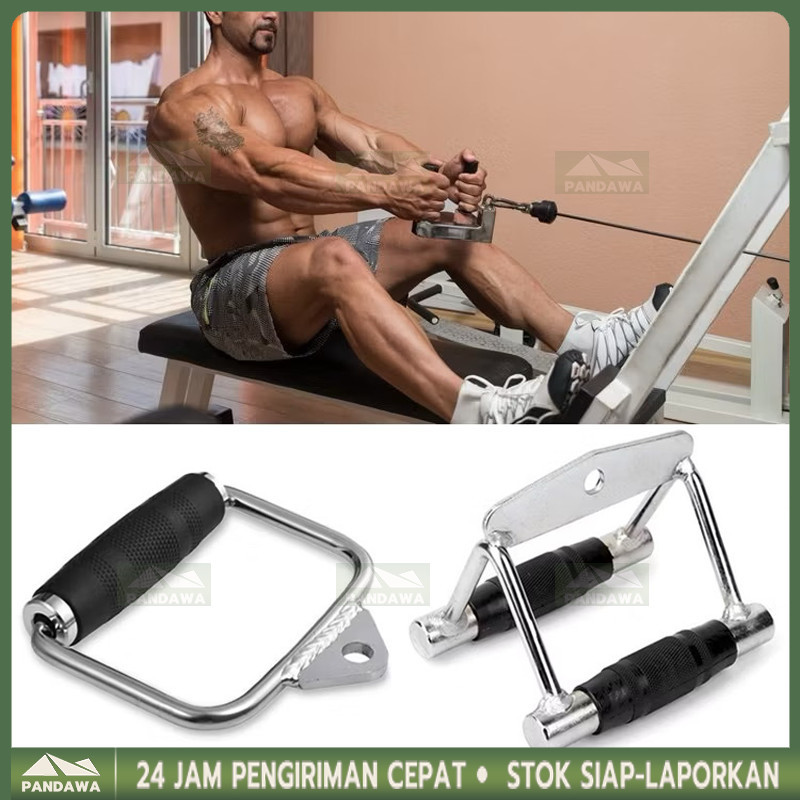 D Handle Dual Seated Row Handle Tricep Grip Gym Exercise Handles Pull ...