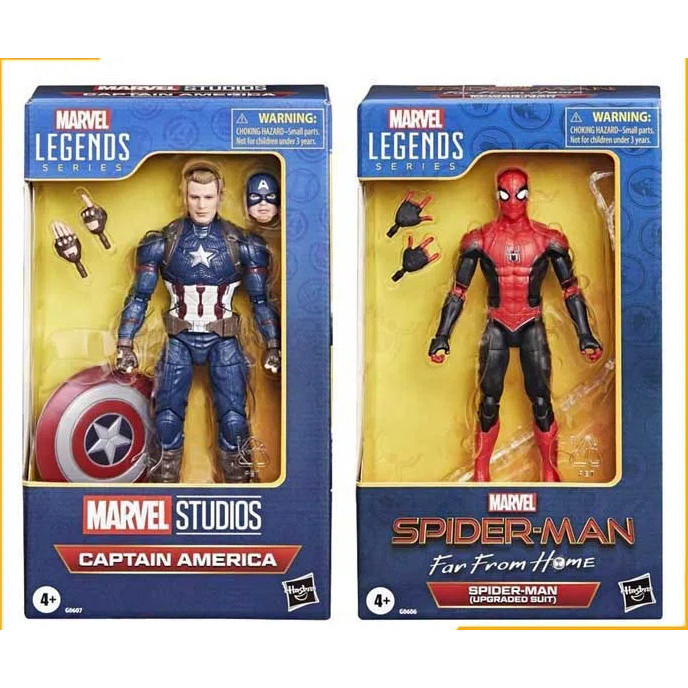 Hasbro MARVEL LEGENDS Captain America Spider Man 6-inch mobile figurine ...