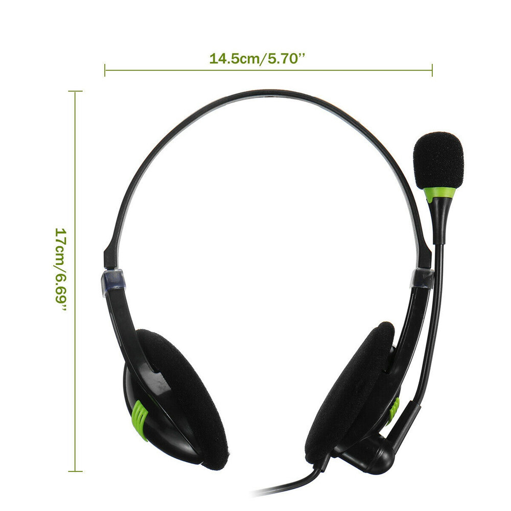 Computer Headset USB Headset with Microphone With Noise Cancelling ...