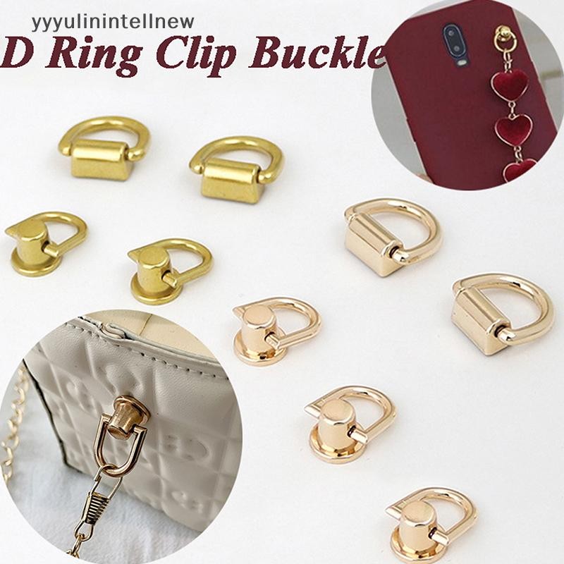 【LMPH】 1Pc Metal D Ring Stud Side Clip Buckles Bag Screw Nail Rivet ...
