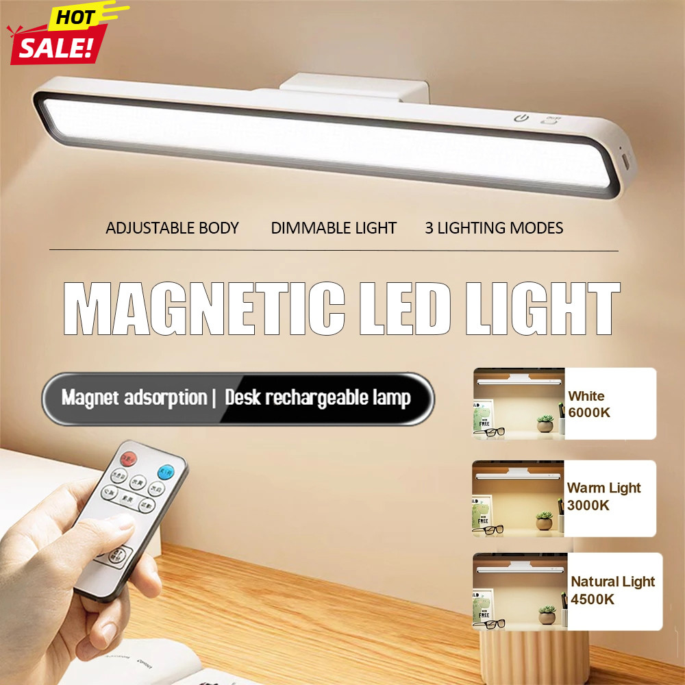 Onestar Magnetic LED Light Hanging Rechargeable Table Lamp Remote ...