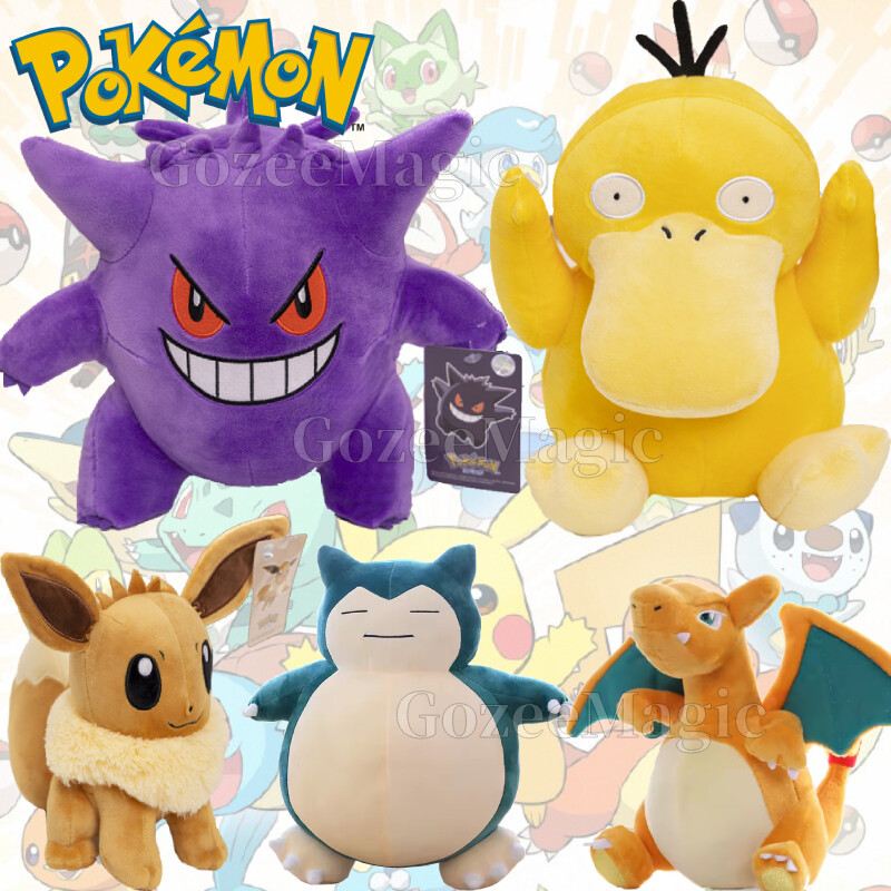 Cartoon Plush Toy Psyduck Bulbasaur Gengar Vulpix Charizard Snorlax ...