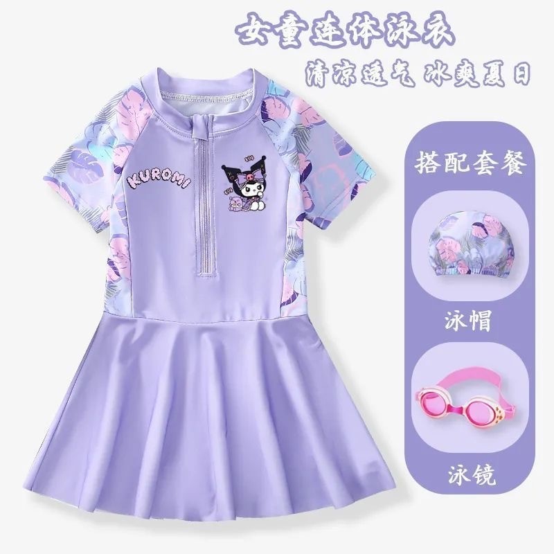 [2358 People Collection] NASA Co-Branded Kuromi Girls Swimsuit Summer ...