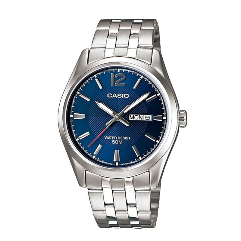 Casio (MTP-1335D-2AVDF) Silver Stainless Steel Strap 50 Meter Date ...