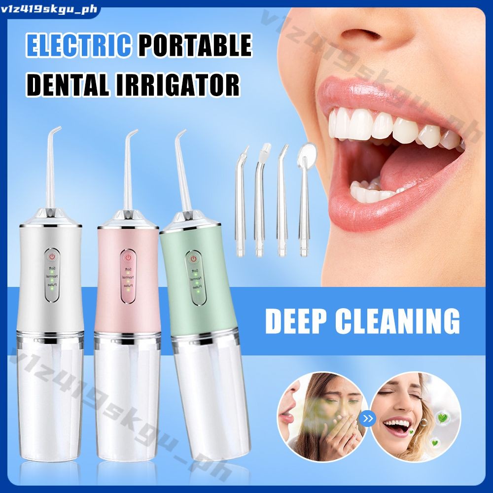 Electric scaler 4 Heads Tooth cleaner Home oral Irrigator cleaner ...