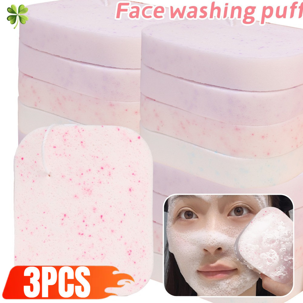 Durable PVA Face Washing Puffs Gentle Makeup Removal Sponge Spa Massage ...