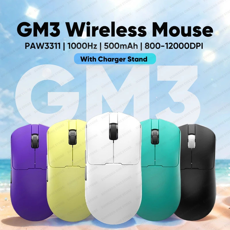LEOBOG GM3 Wireless Gaming Mouse PAW3311 12000DPI Lightweight Buletooth ...