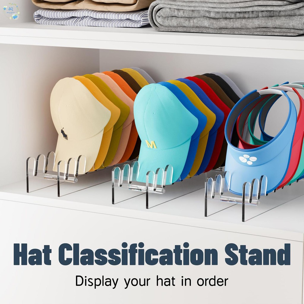 Baseball Caps Storage Rack Space Saving Shelf Hat Storage Rack for ...