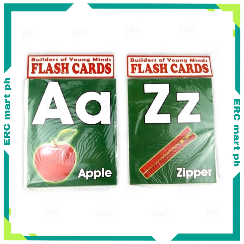 ERC Flash cards Alphabet A-Z Kids Educational Learning Reader School ...