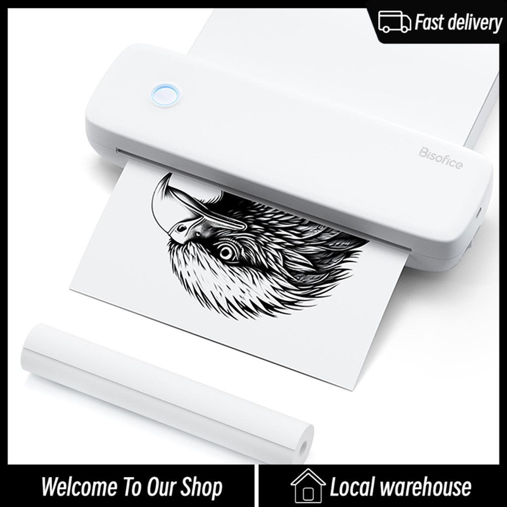 Bisofice Portable Thermal Printer Wireless Usb With Us Letter Office ...