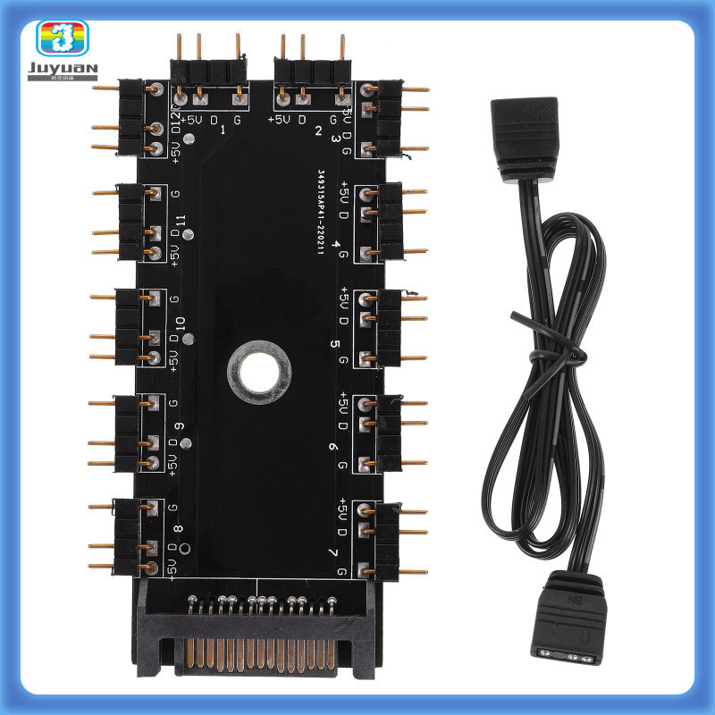 Rgb Hub Extension Cords Computer Accessories Multi-use Fan Argb ...