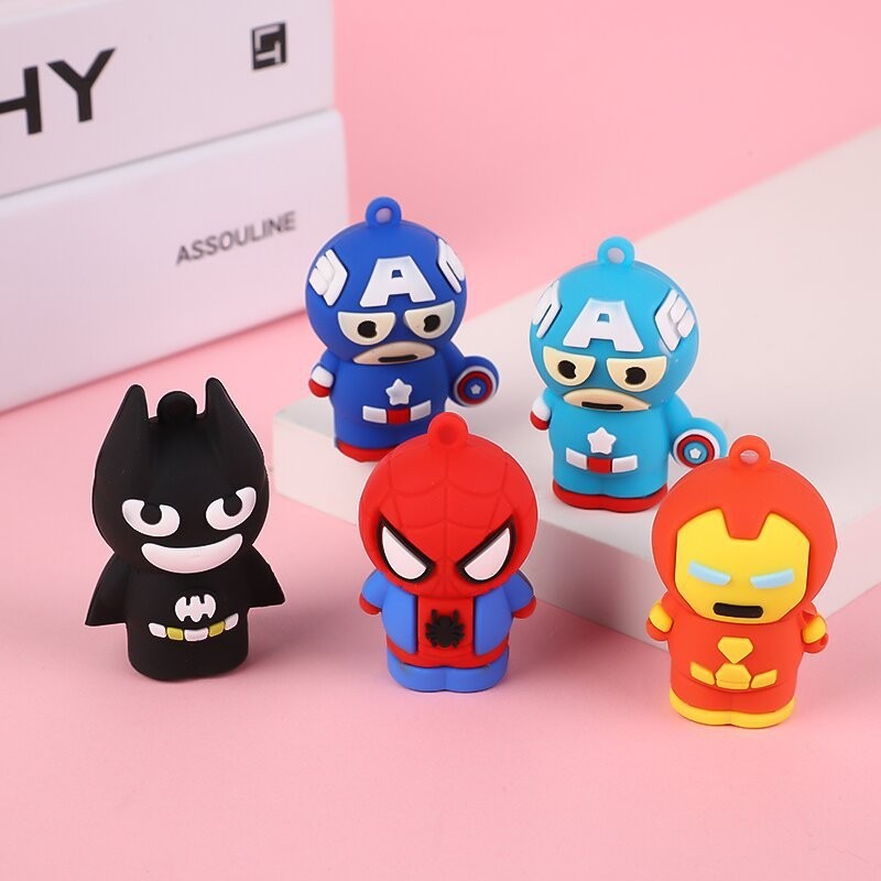 1pcs Creative Marvel Series Soft Rubber Mini Pencil Sharpener Spider ...