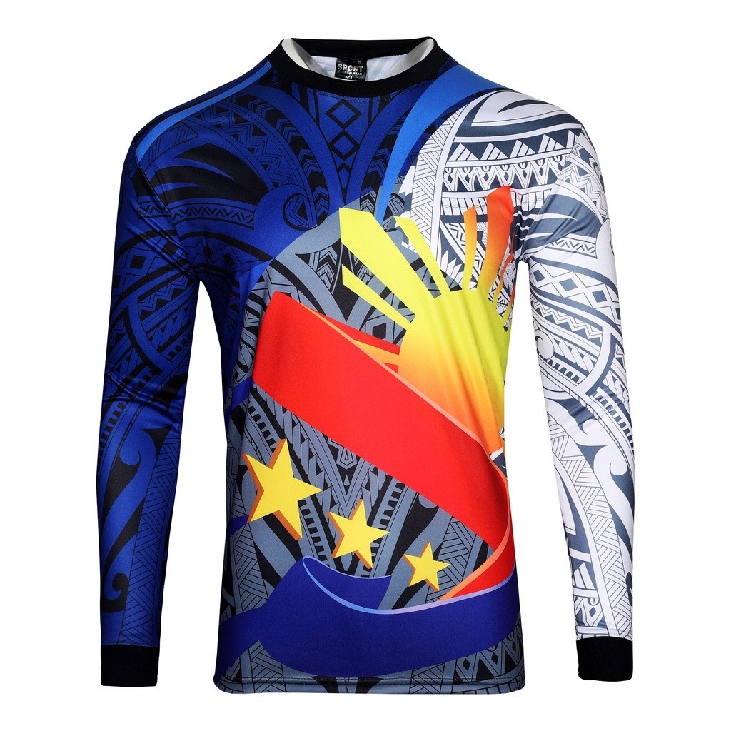 Long Sleeve Motocross Jersey For Men Dri Fit Motorcycle Sublimation Shirt Motor Jersey | Shopee ...