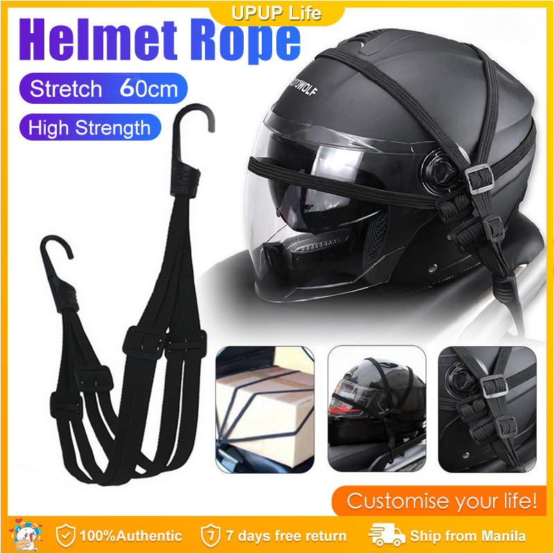 60CM Universal Motorcycle Helmet Rope Hook Motorcycle Helmet Mesh ...