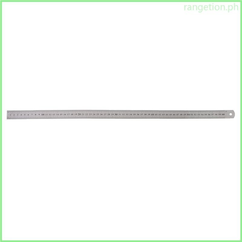 RAN 24 Inch 60cm Metal Measuring Ruler with Inch and for Cm Graduations ...