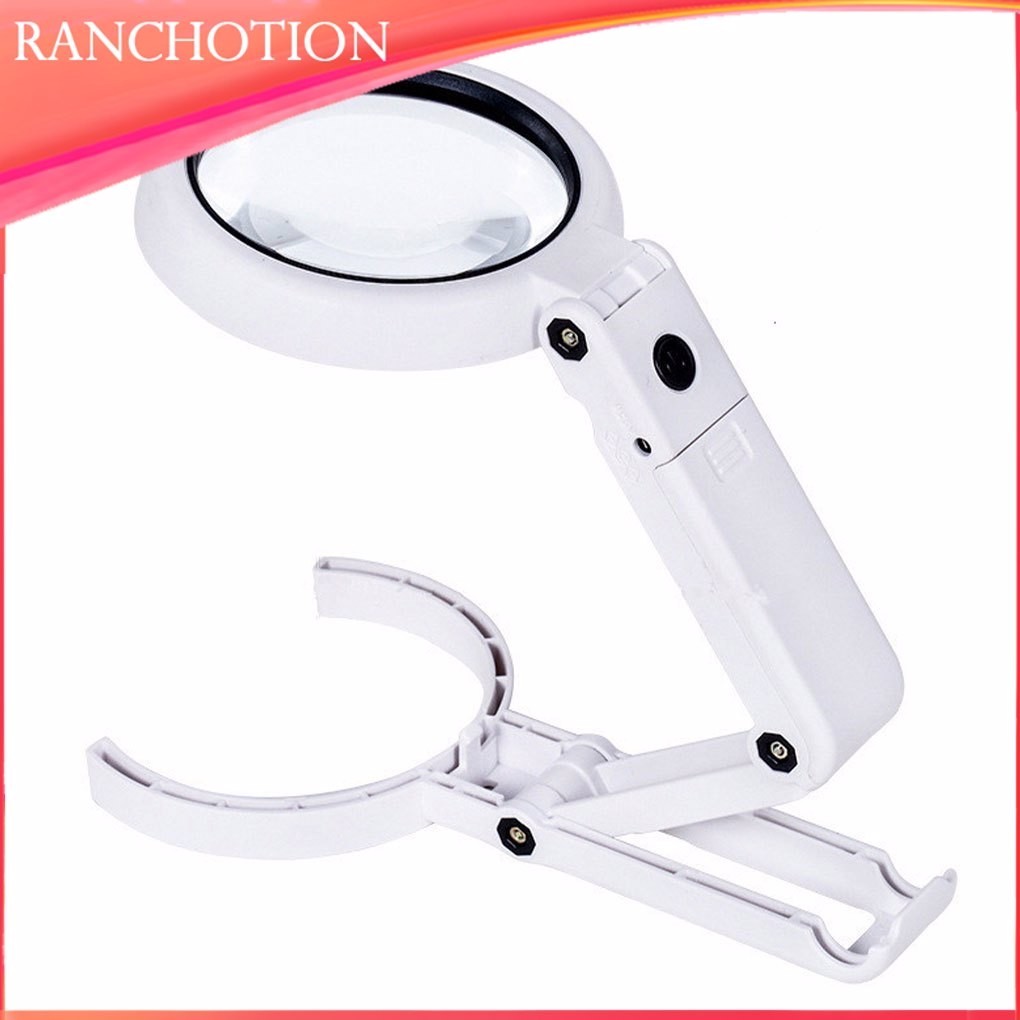 Foldable Illuminated Magnifying Glass For Easy Reading Portable ...