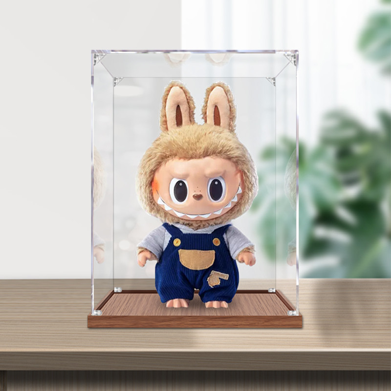 Acrylic display box, Popmart Labubu model box 30*30*45（H）cm | Shopee ...