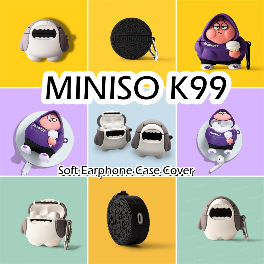 READY STOCK! For MINISO K99 Case Niche Cartoon Soft Silicone Earphone Case Casing Cover | Shopee ...