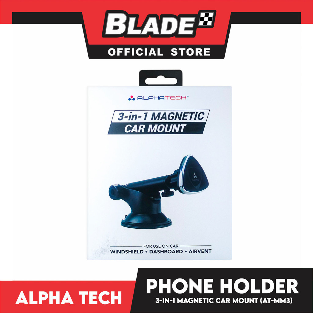 Alpha Tech 3-in-1 Magnetic Car Mount Phone Holder AT-MM3 | Shopee ...