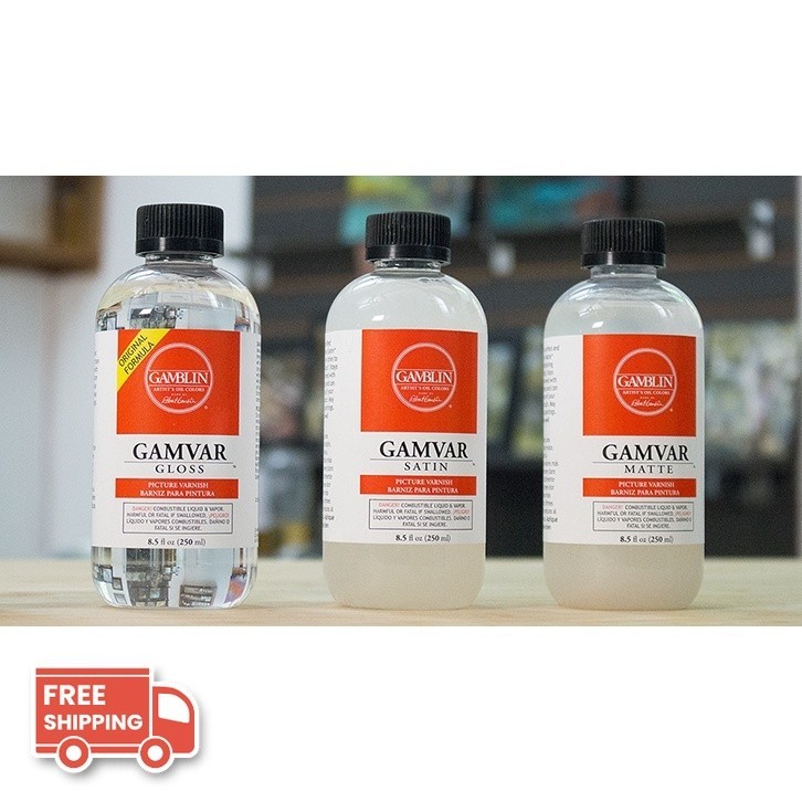 GAMBLIN Gamvar Varnish 500 ml / 250 / 125 (Gloss, Satin, Matte, Oil ...