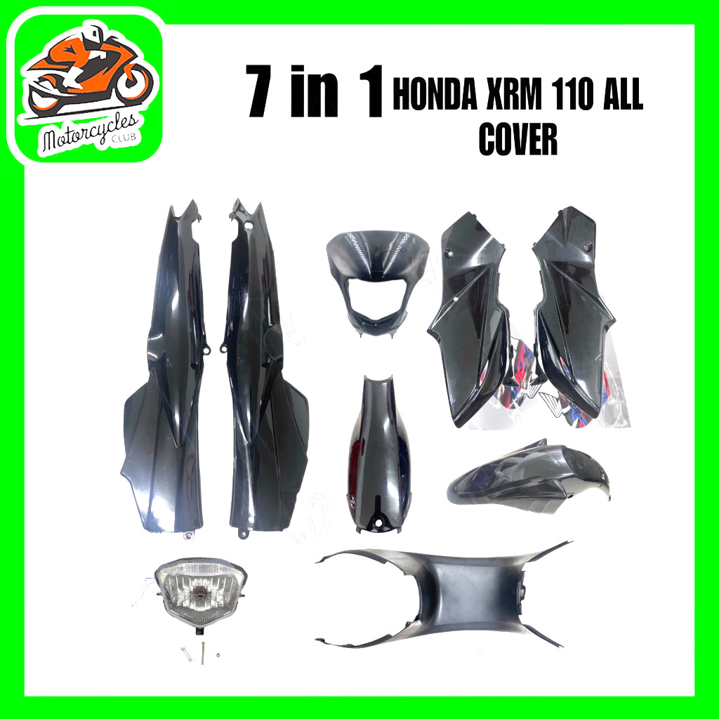 HONDA XRM 110 FLAIRINGS 7IN1 ALL COLORS COMPLETE SET [HURRICANE SPEED ...