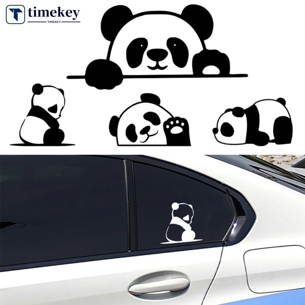 TIMEKEY ATV Creative Peeking Panda Car Stickers Decal Vinyl Cute ...