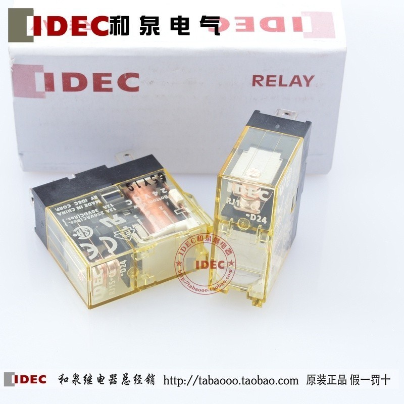 Genuine IDEC and spring RJ1S-C-D24 intermediate relay RJ1S-CL-D24-CLD ...