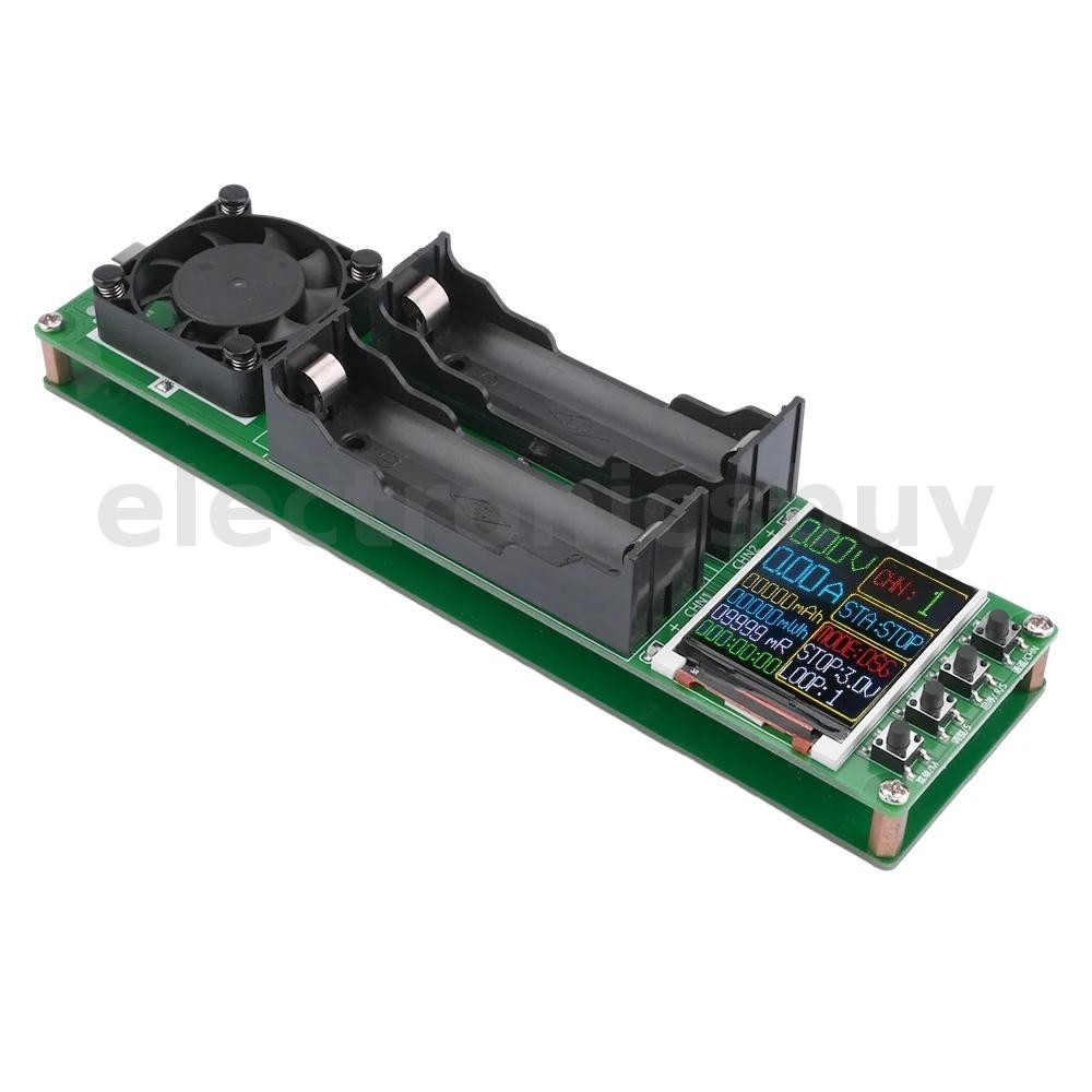 18650 Lithium Battery Capacity Tester Dual Channel Automatic Internal ...