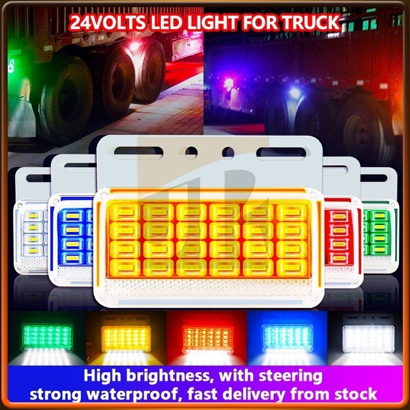 Jack 24V 9D truck side light clearance Lamp LED Truck Bus Boat Rv Side ...