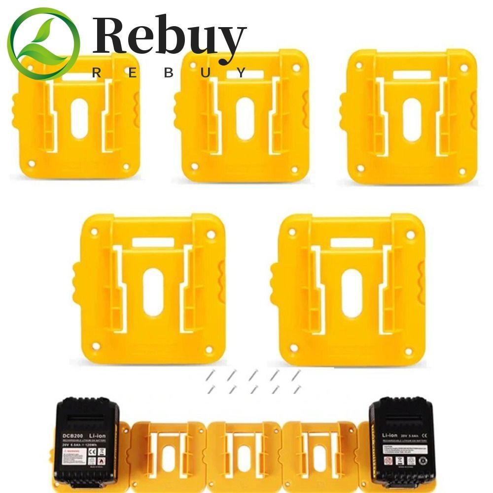 REBUY Battery Holder, Wall Mount Splicing Battery Storage Rack, Battery ...
