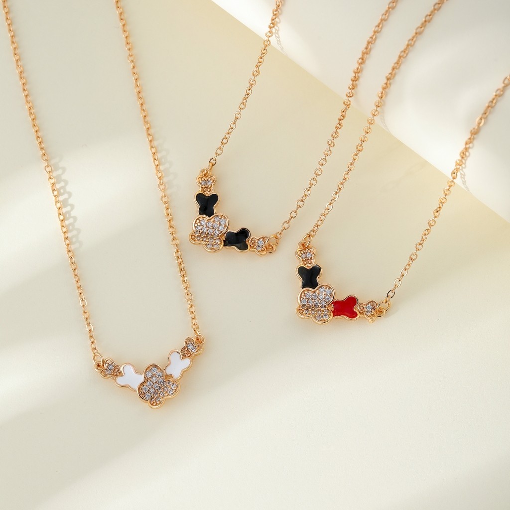 Lavish Jewelry 491N Women Titanium Necklace Rust Gold Silver Genuine ...