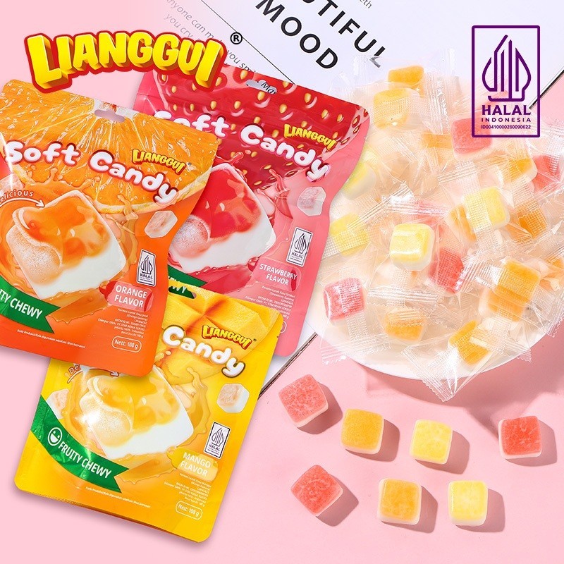 (halal)LIANGGUI Soft Candy VIRAL Soft Candy Assorted 3 Flavors (mango ...